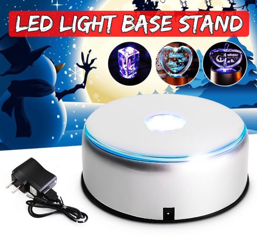 Rotating LED Display Base Stand, Furniture & Home Living, Home Decor ...