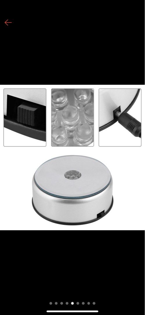Rotating LED Display Base Stand, Furniture & Home Living, Home Decor ...