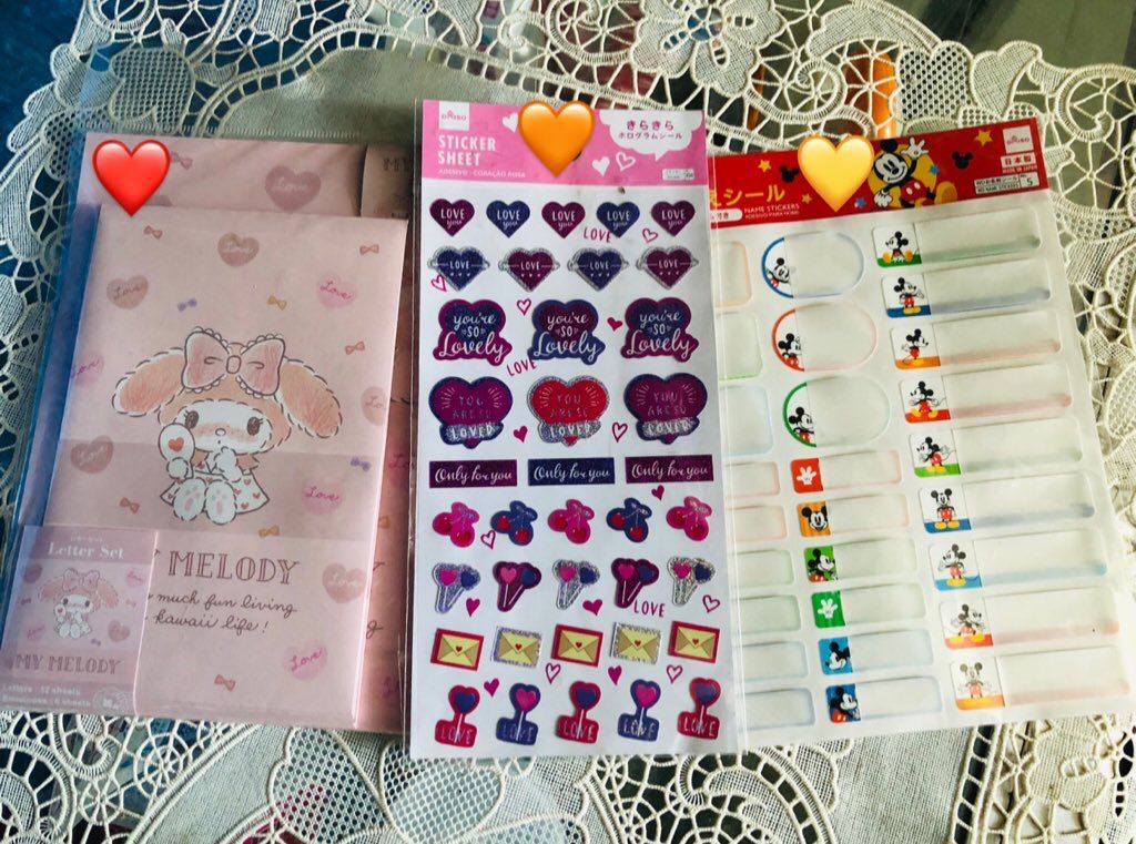 Sanrio My Melody Letter set and Stickers, Hobbies & Toys, Stationary ...