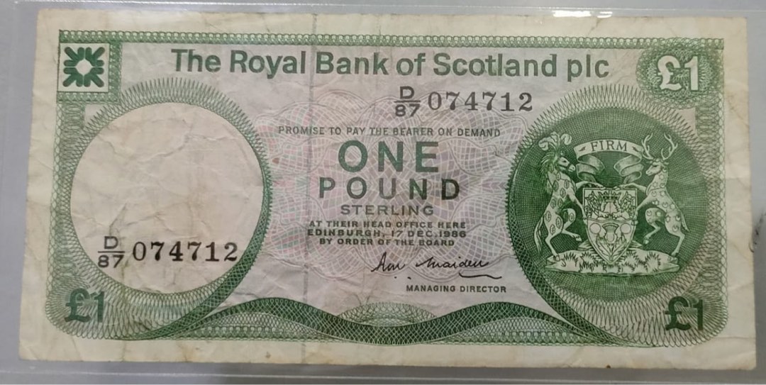 Scotland 1 pound sterling years 1986, Hobbies & Toys, Collectibles ...