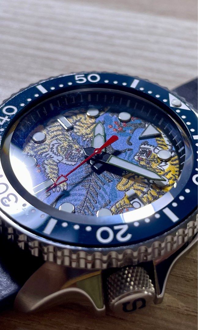 Seiko mod SKX tiger spar, Men's Fashion, Watches & Accessories, Watches ...