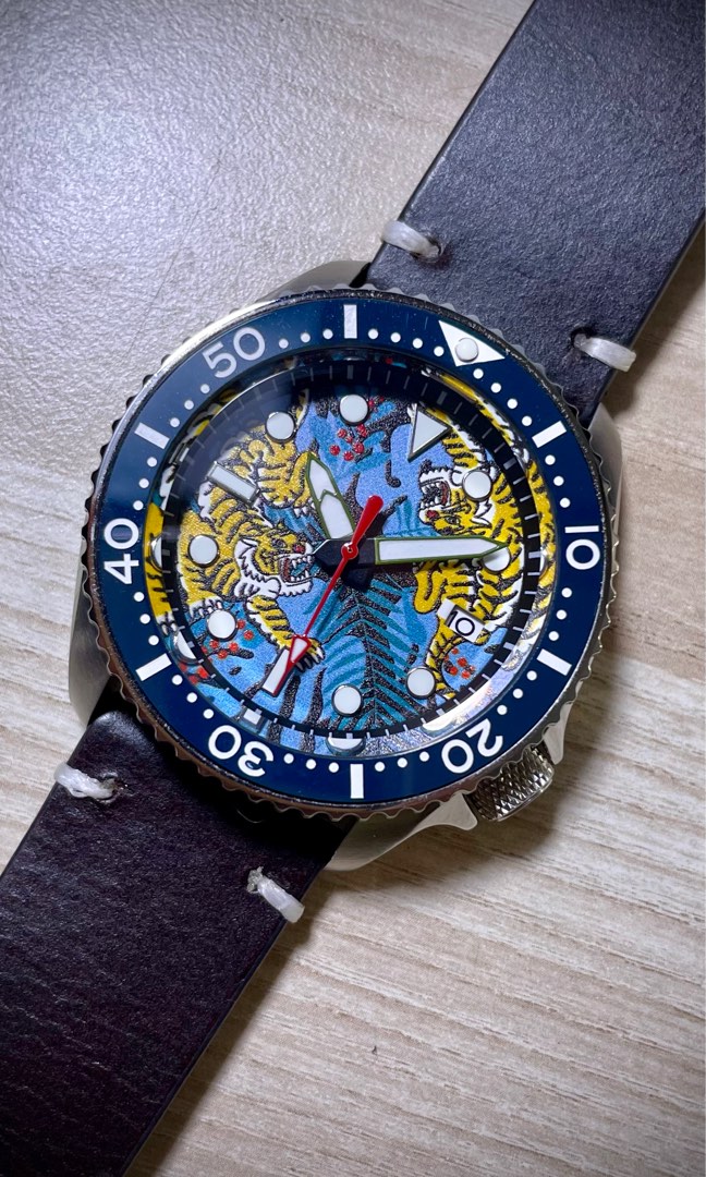 Seiko mod SKX tiger spar, Men's Fashion, Watches & Accessories, Watches ...