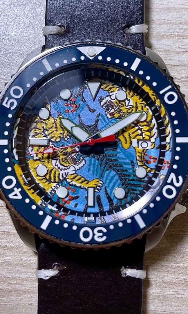 Seiko mod SKX tiger spar, Men's Fashion, Watches & Accessories, Watches ...