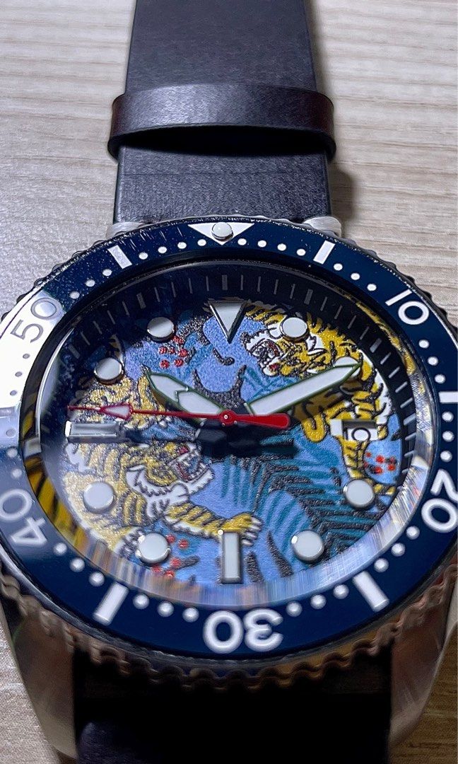 Seiko mod SKX tiger spar, Men's Fashion, Watches & Accessories, Watches ...