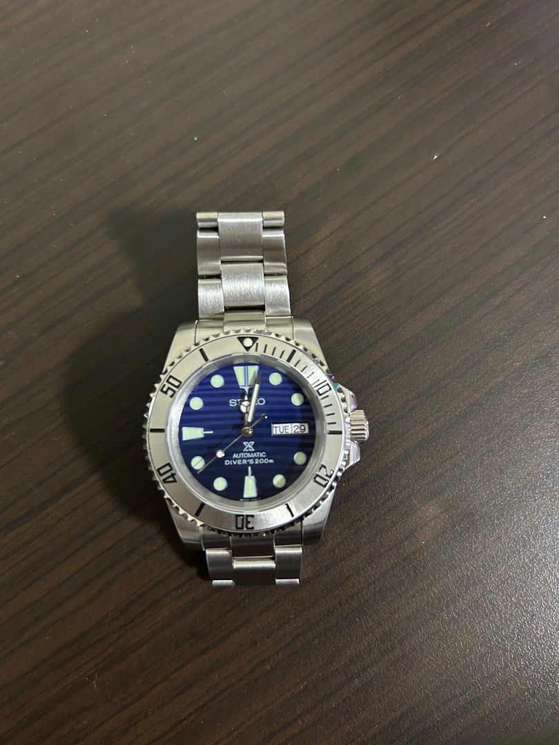 Seiko mod submariner, Men's Fashion, Watches & Accessories, Watches on ...