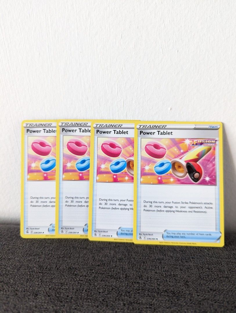 Set of Fusion Strike Energy / Power Tablet Pokemon Trading Card Game ...