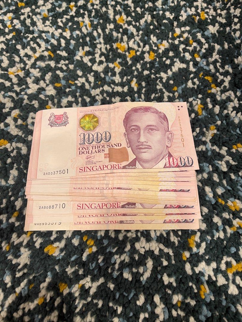 Sgd $1000 note, Hobbies & Toys, Memorabilia & Collectibles, Currency on ...