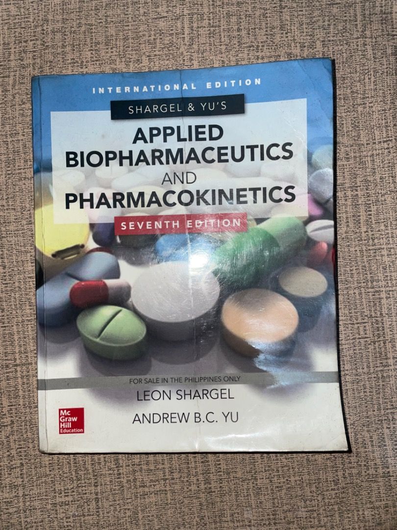 Shargel Applied Biopharmaceutics and Pharmacokinetics, Hobbies & Toys ...