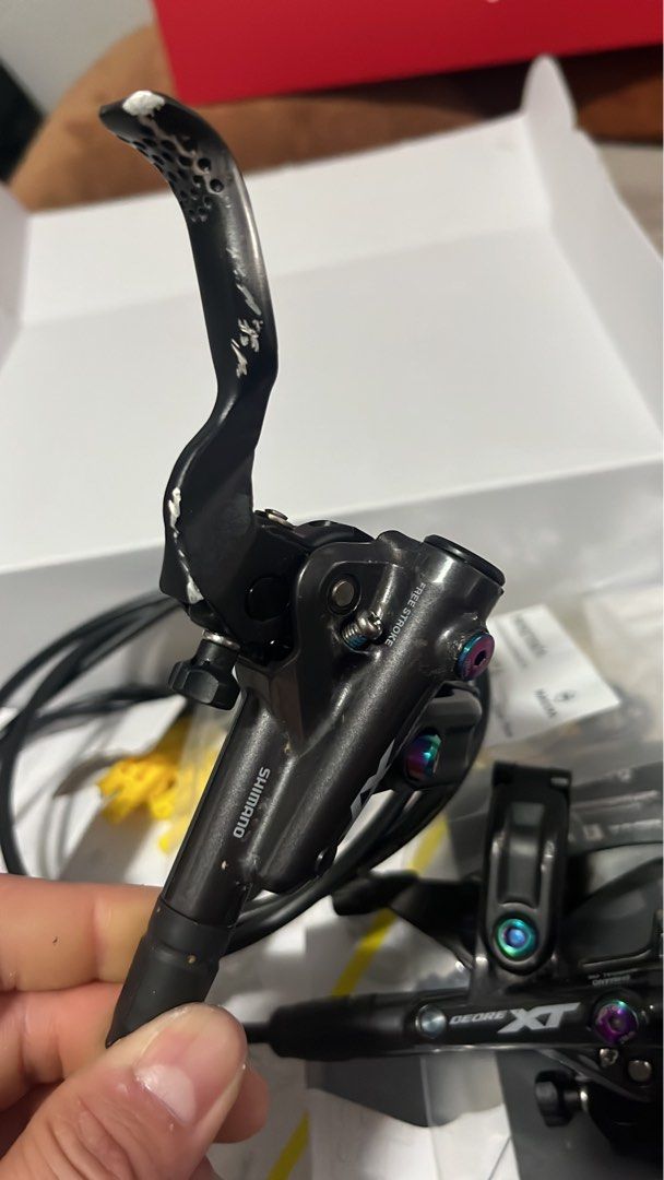Shimano XT Brakeset 4 pots, Sports Equipment, Bicycles & Parts, Parts ...
