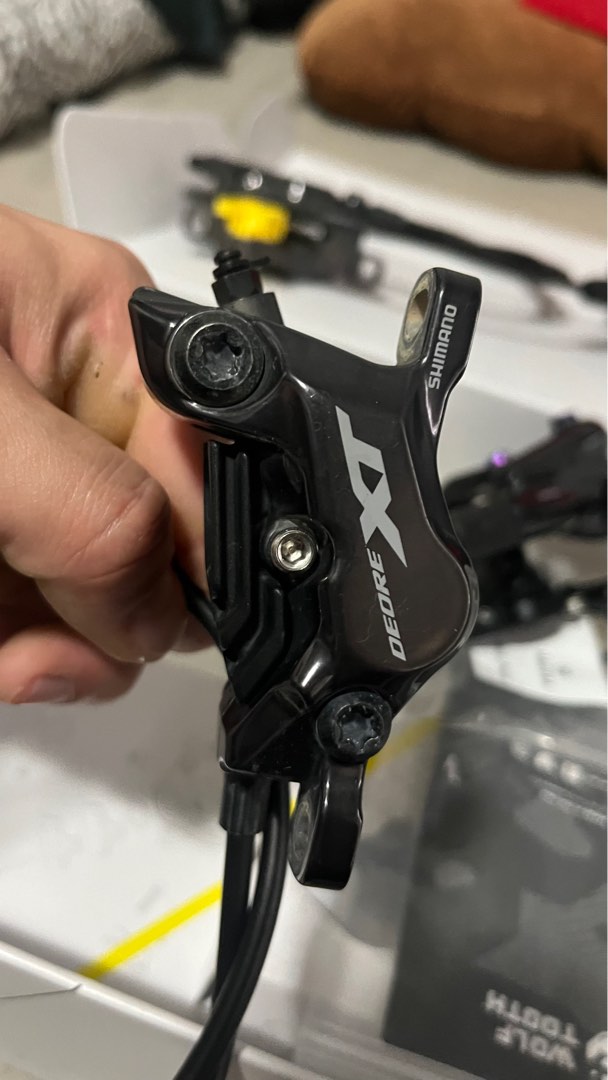 Shimano XT Brakeset 4 pots, Sports Equipment, Bicycles & Parts, Parts ...