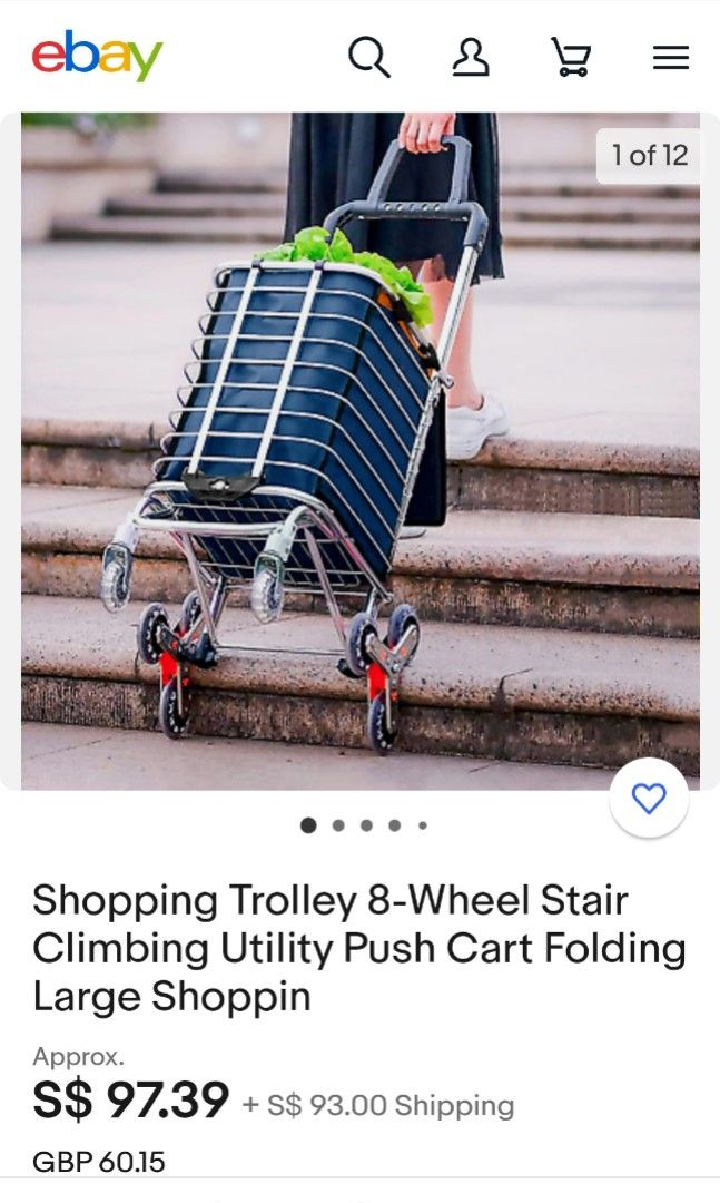 Shopping Trolley 8 wheels - Very Sturdy, Hobbies & Toys, Travel, Travel ...