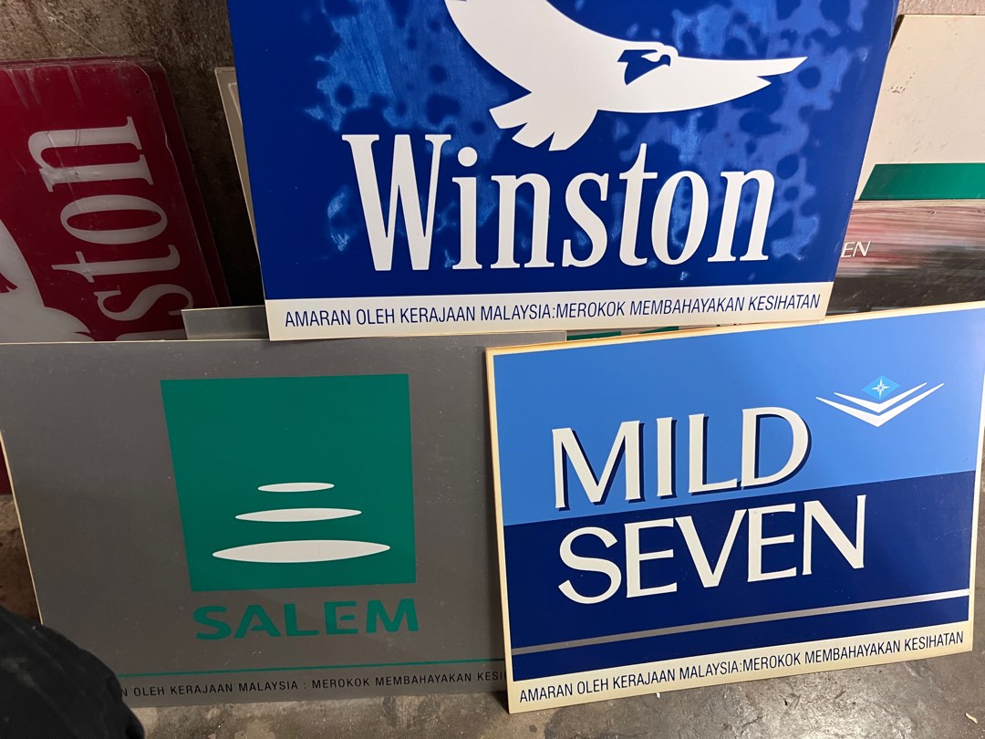 Signage iklan rokok, Hobbies & Toys, Collectibles & Memorabilia ...