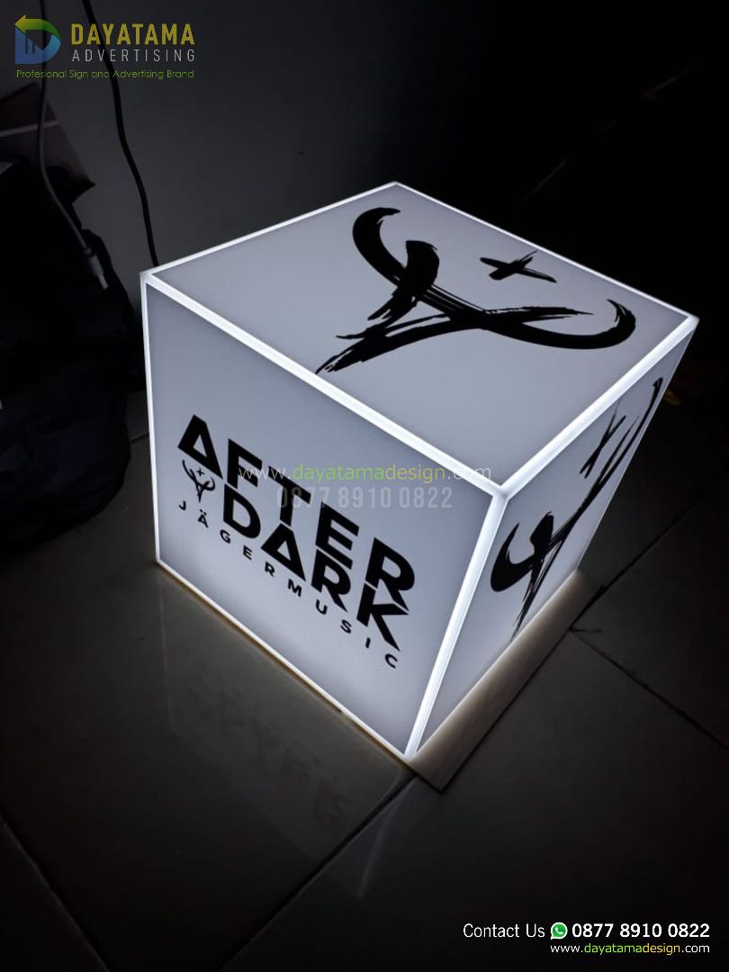 Signage Neon Box Kubus Murah di Bandung, Desain & Kerajinan Tangan ...