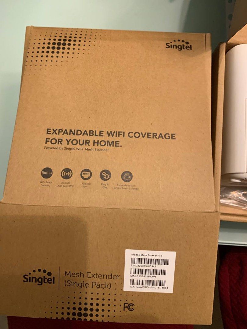 Singtel Mesh Extender, Computers & Tech, Parts & Accessories ...