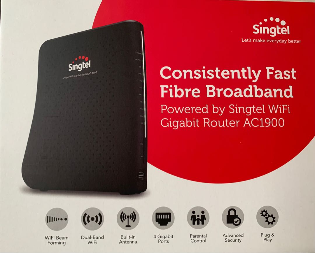 Singtel wifi router, Computers & Tech, Parts & Accessories, Networking ...