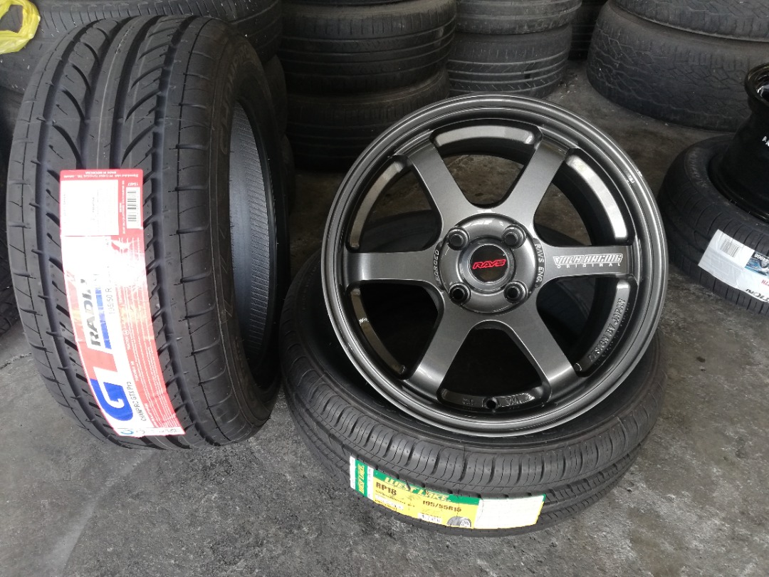 sport rim te37 made in thailand siap tayar baru 15, Auto Accessories on ...