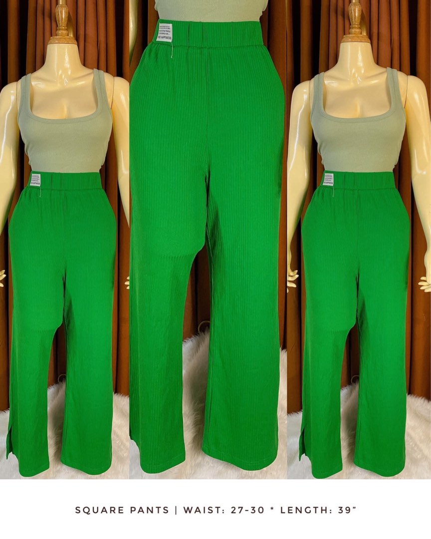 Square Pants, Women's Fashion, Bottoms, Other Bottoms on Carousell