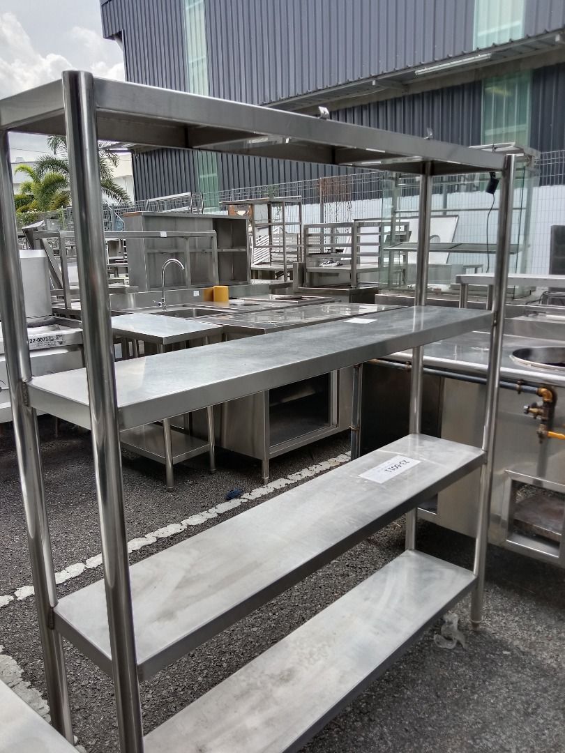 Stainless steel 4 tier rack, Furniture & Home Living, Kitchenware ...