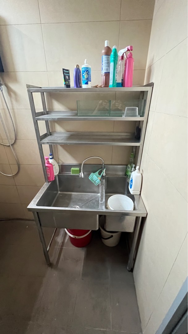 Stainless Steel Sink, Basin & Rack, TV & Home Appliances, Kitchen ...