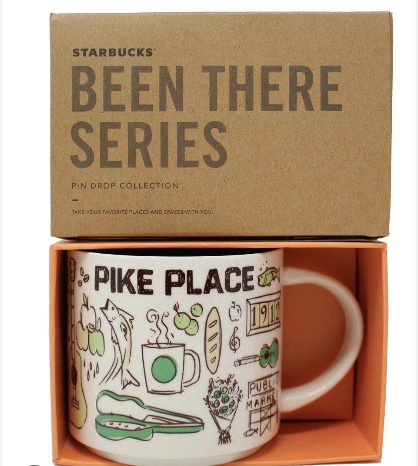 Starbucks Mug (The First Store - Pike Place), Furniture & Home Living ...