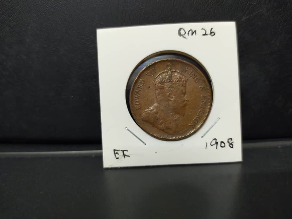 Strait king Edward 1cent 1908, Hobbies & Toys, Collectibles & Memorabilia, Currency on Carousell