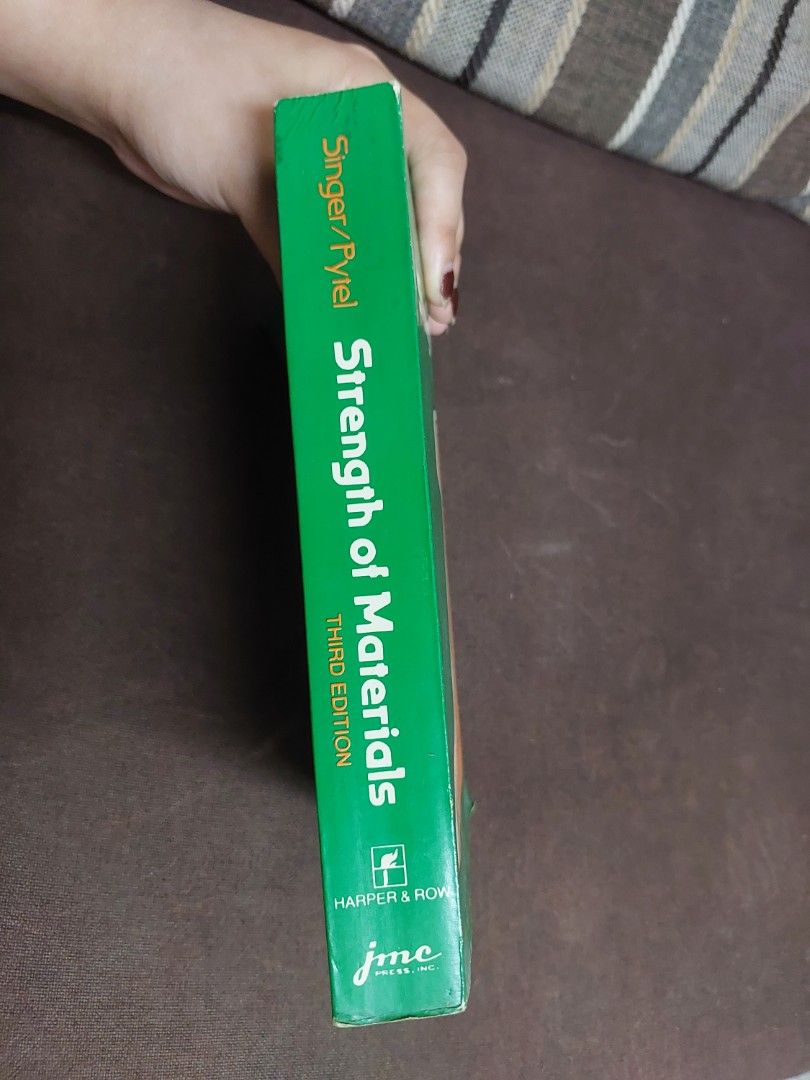 Strength of Materials 3rd edition - Ferdinand L. Singer/Andrew Pytel ... Strength of Materials 3rd edition - Ferdinand L. Singer/Andrew Pytel ...