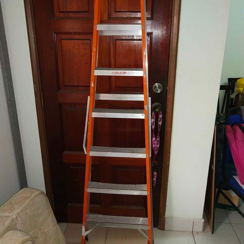sunway: ladder tangga 7 steps/ 6 kaki (1 side type, 2 units), Furniture ...
