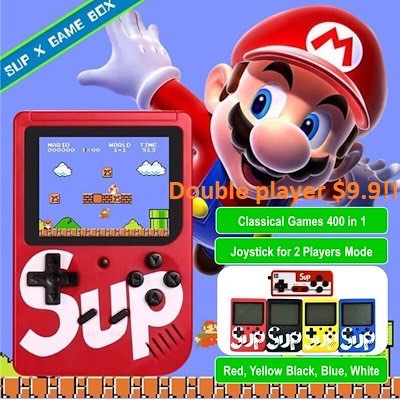 SUP game boy 400 IN 1 handheld game console, Video Gaming, Video Game ...