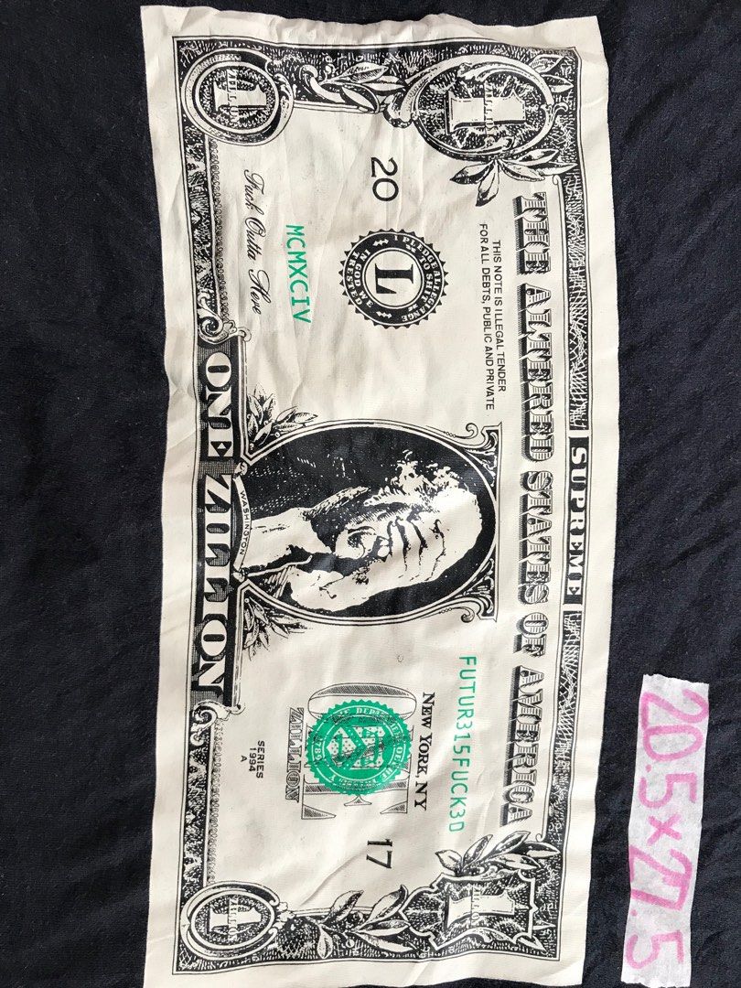 SUPREME ONE ZILLION, Men's Fashion, Tops & Sets, Tshirts & Polo Shirts ...