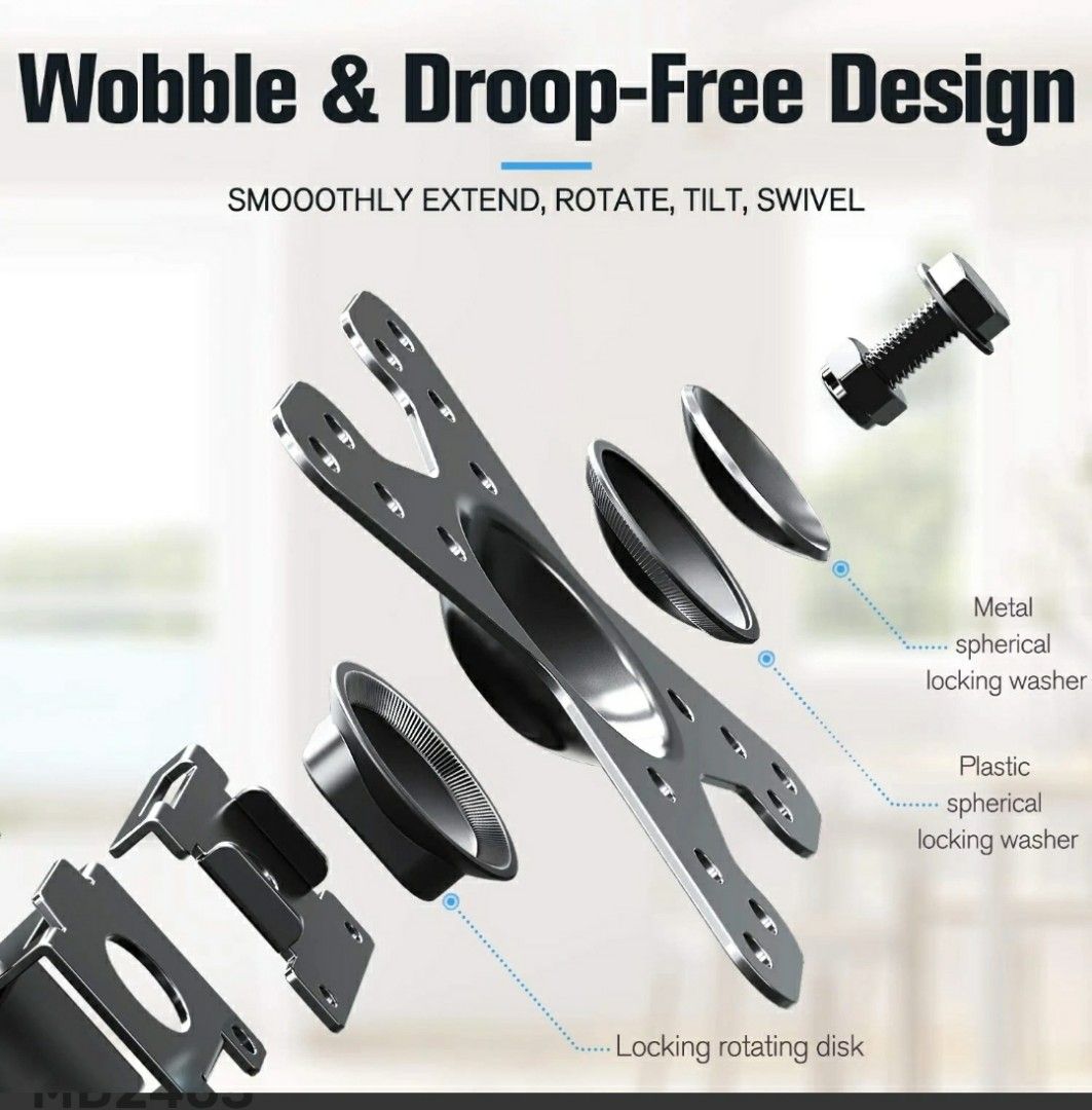 Swivel tv wall mount brackets for 10 to 26 inch display monitors, TV ...