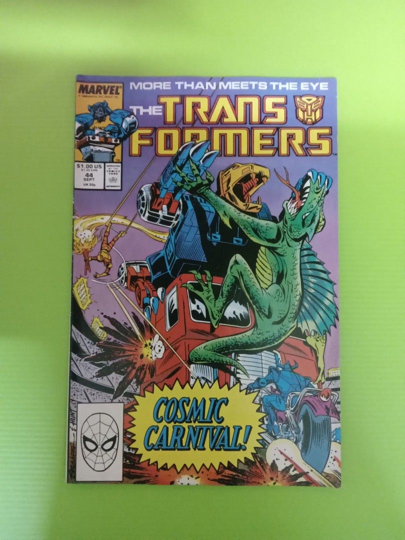 The Transformers #44 ( Frank Springer - Cover Art ) Marvel Copper Age ...