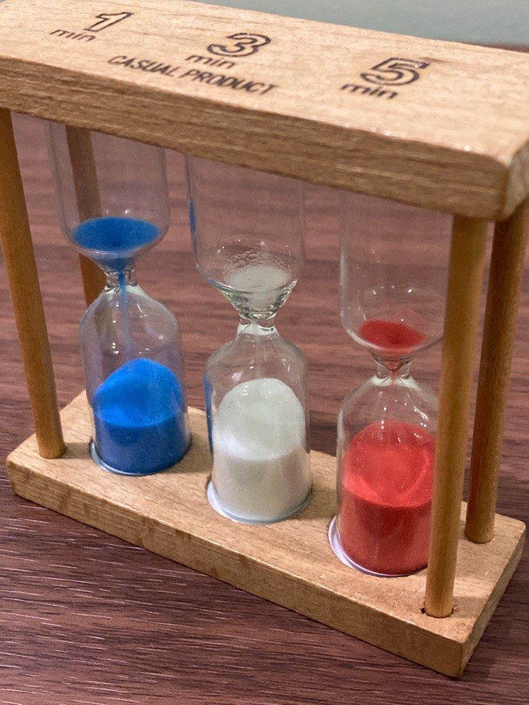 Hourglass sand timer 1 3 5 minutes portable cute aesthetic mini room ...