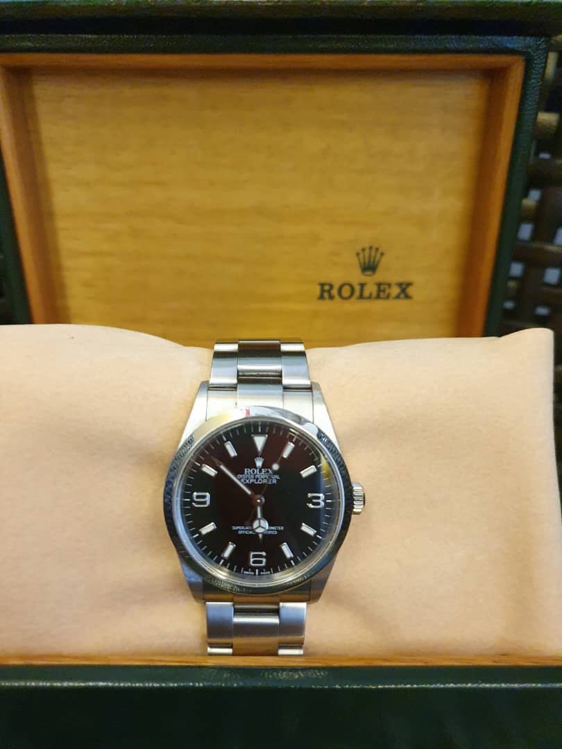 Tip Top Unpolished Rolex Explorer I - 114270 K-series Full Set Box and ...