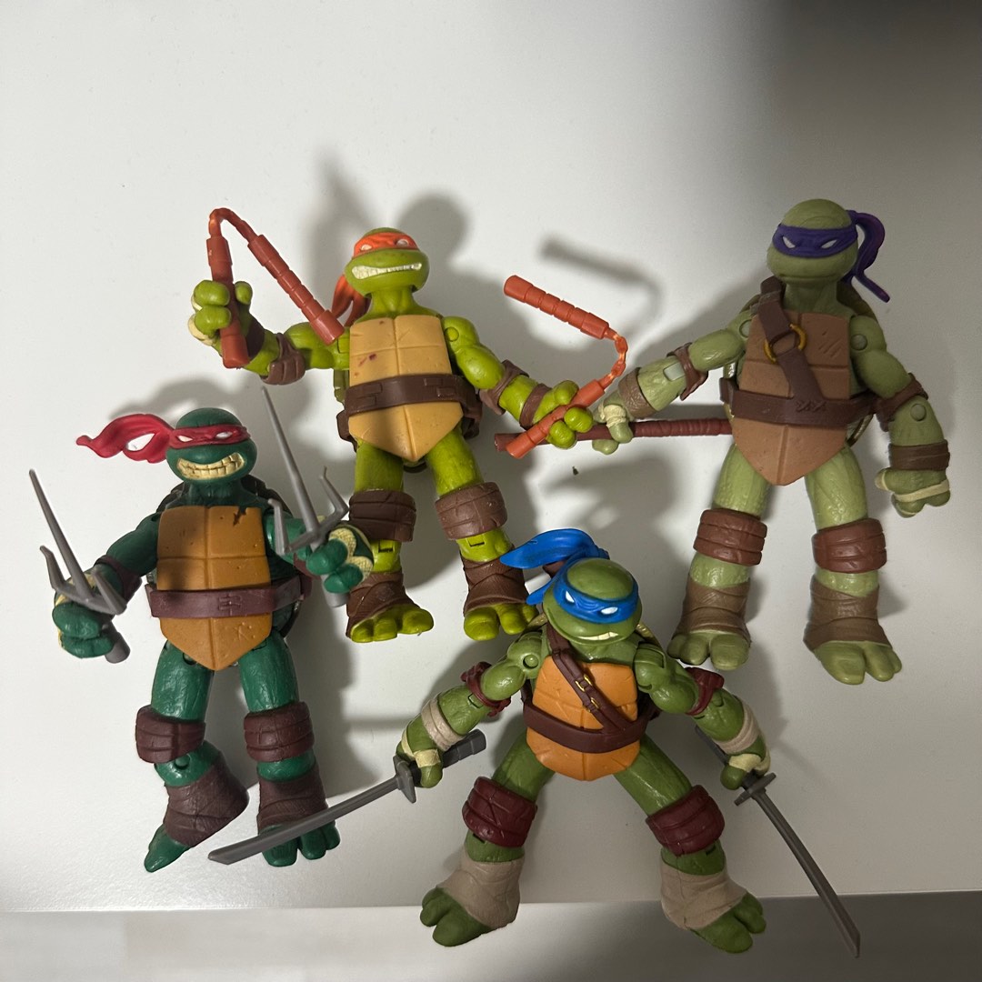 TMNT 2012 Action Figures - Full set of 4, Hobbies & Toys, Toys & Games ...