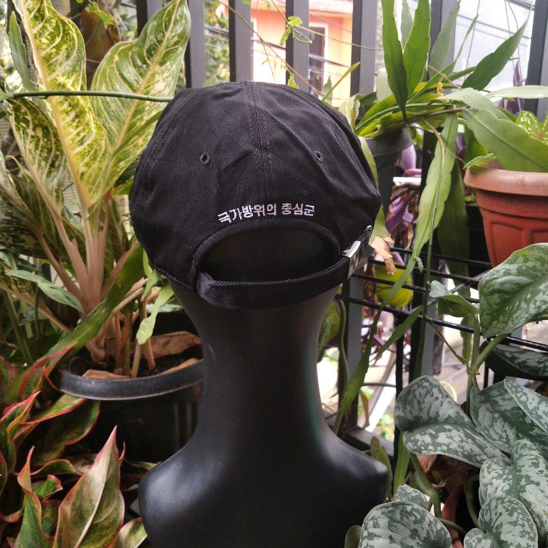 TOPI SIMPEL CAP HITAM REPUBLIK OF ARMY KOREA STYLE THRIFT SECOND ...