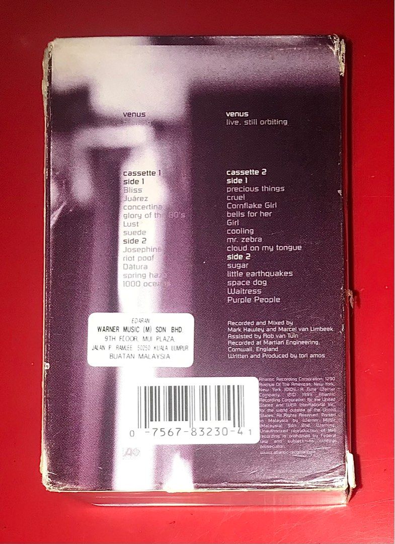 TORI AMOS - TO VENUS AND BACK 2-CASSETTE, Hobbies & Toys, Music & Media ...
