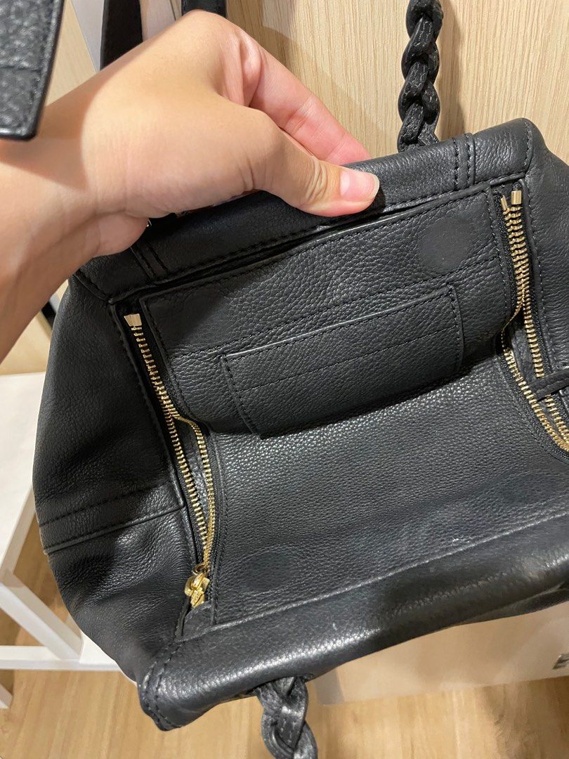 Tory Burch Half Moon Satchel (Authentic, Used) - Black, Luxury, Bags ...