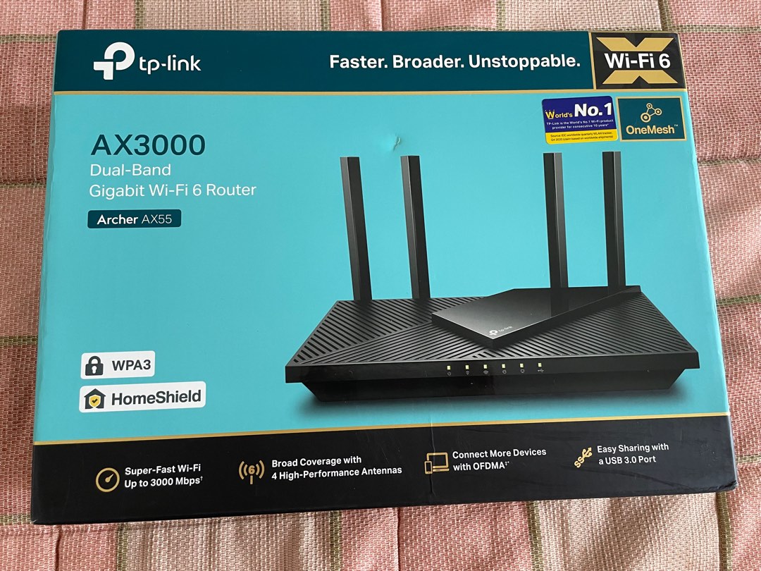 TP-Link AX3000 (AX55) Wifi6 One Mesh, Computers & Tech, Parts ...