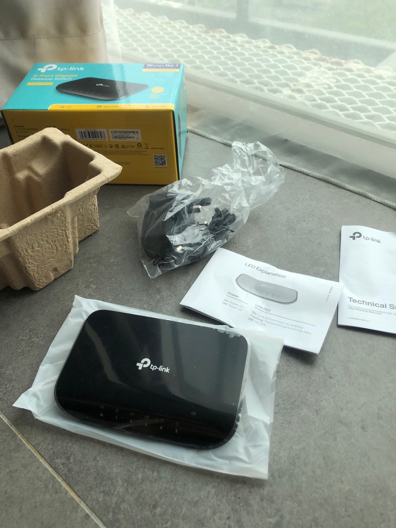 TP Link Lan Ethernet Switch 5port Gigabit, Computers & Tech, Parts & Accessories, Networking on ...