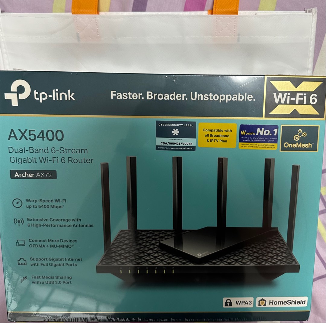 tp-link AX5400 WiFi 6 router, Computers & Tech, Parts & Accessories ...