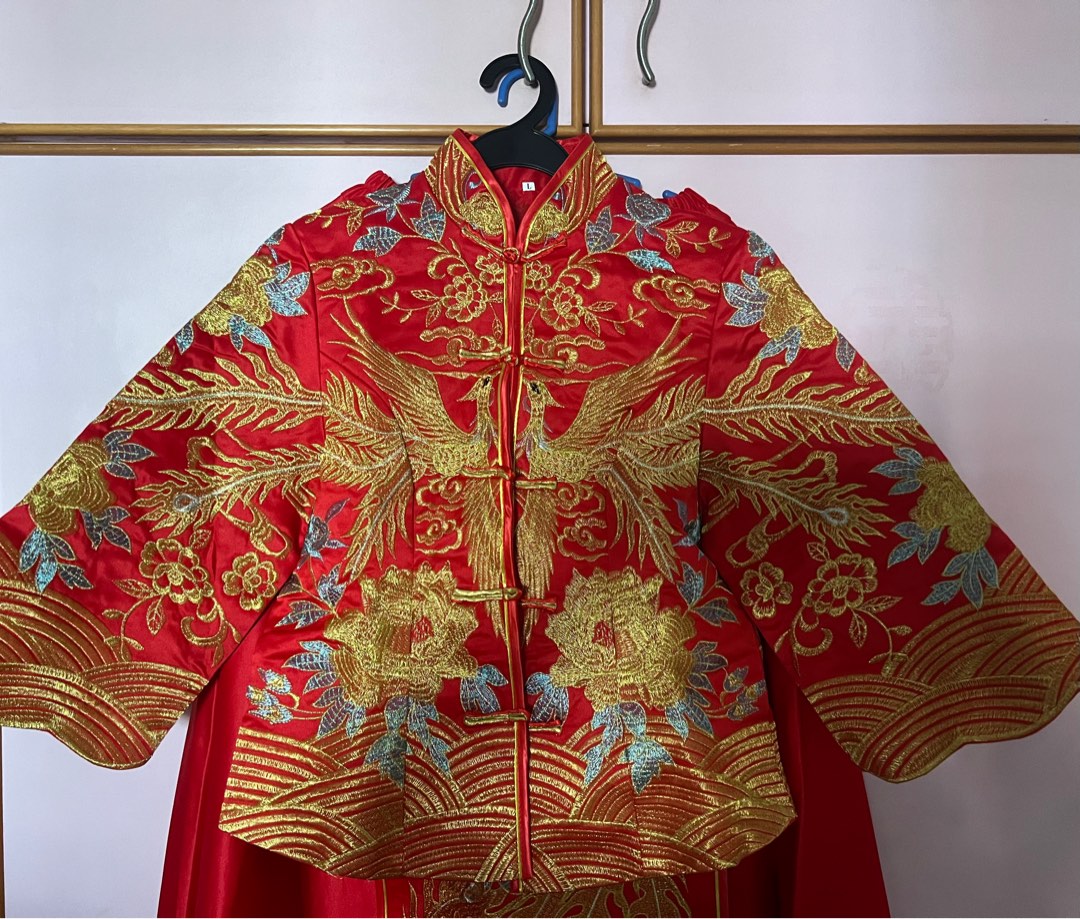Traditional Chinese Wedding Qun Kua/Kwa (F), Women's Fashion, Dresses ...