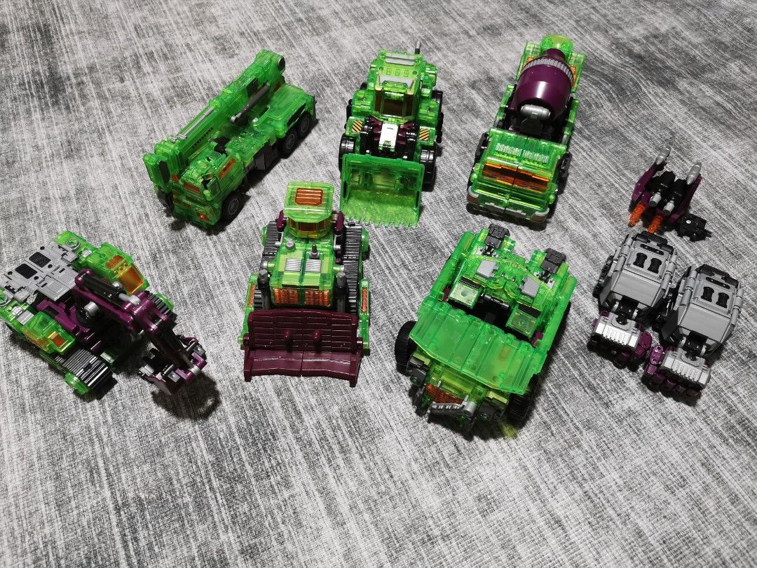 Transformers Devastator NBK Clear Green Version Toy, Hobbies & Toys ...