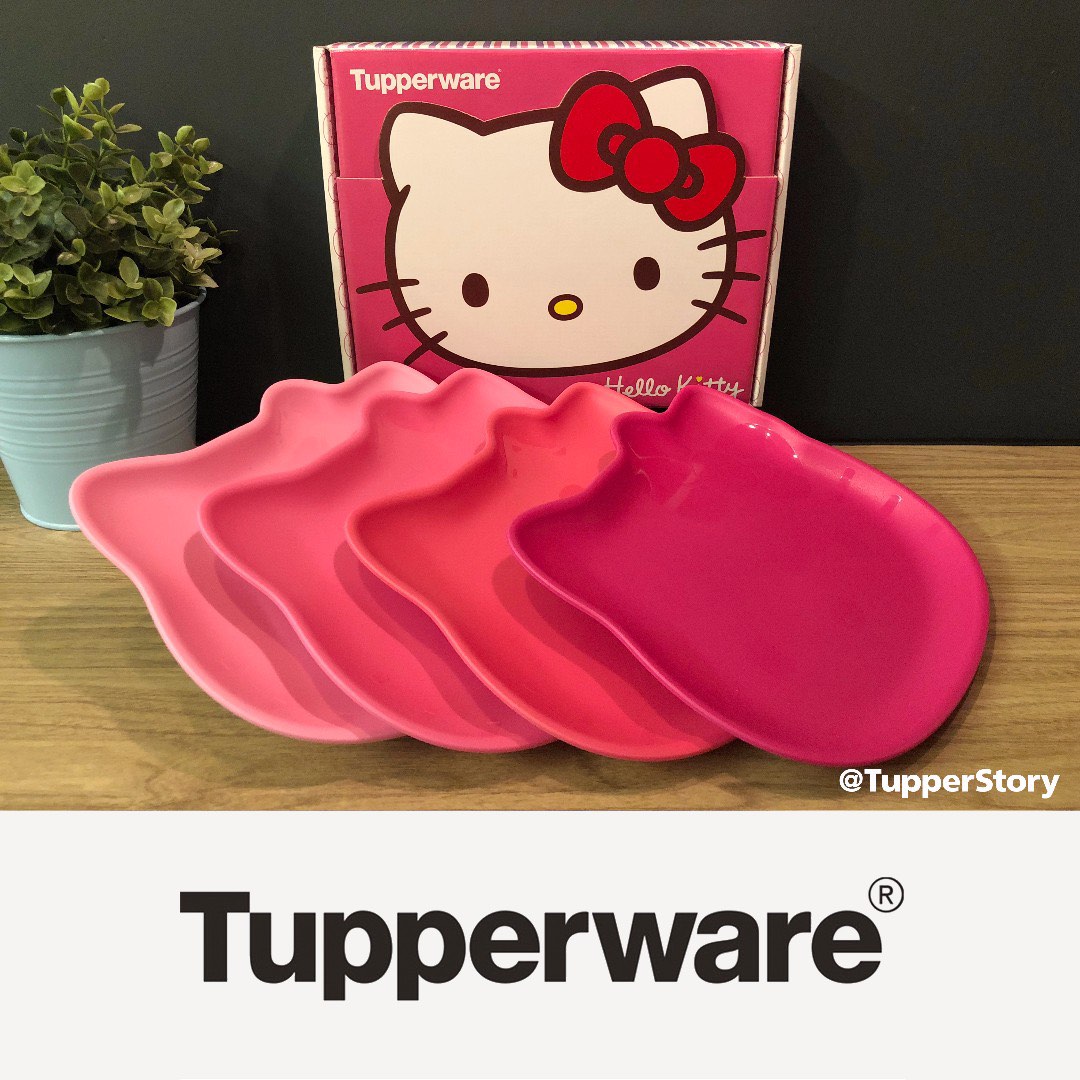 Tupperware Hello Kitty Plates Tupperware Plates, Furniture & Home ...