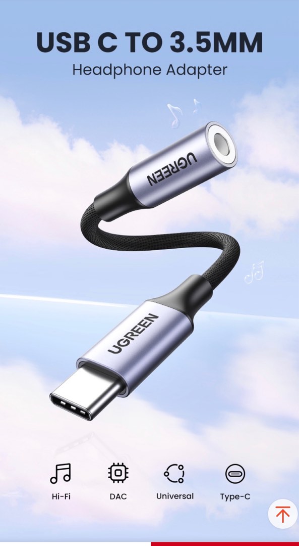 UGREEN USB-C to 35mm Jack Adapter, Audio, Other Audio Equipment on ...