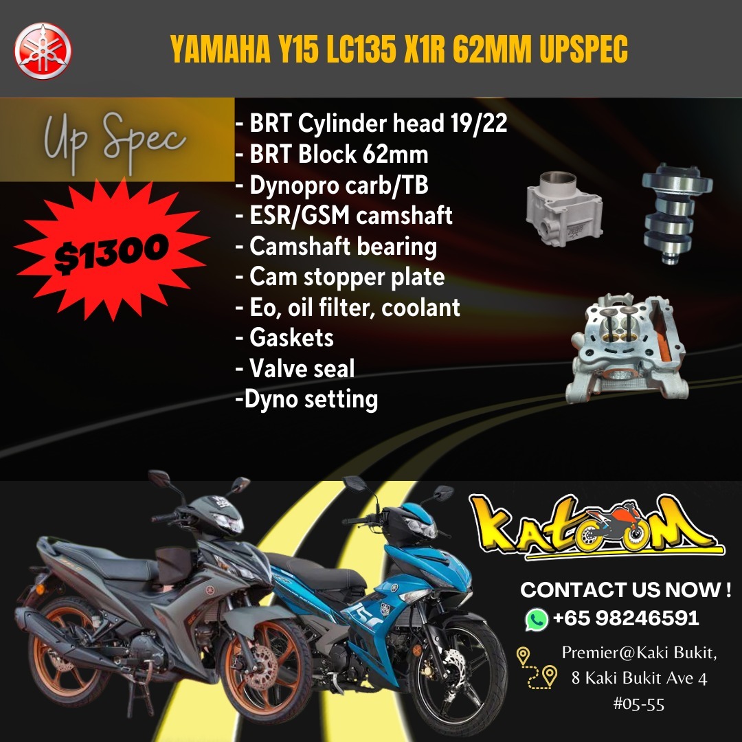 UP SPEC Y15, LC135, X1R 62MM, Announcements on Carousell