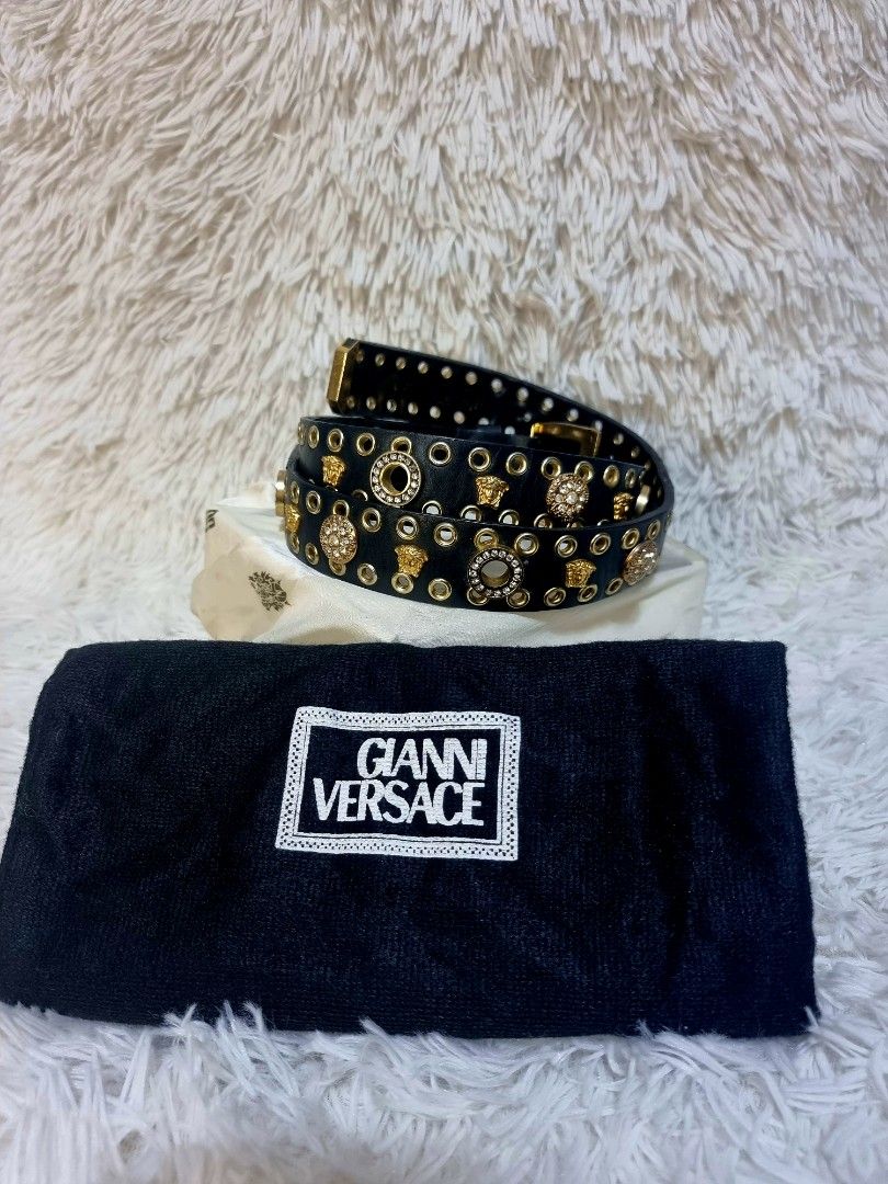 VERY RARE ORIG Gianni Versace Medusa Swarovski Vintage Belt Collector's ...