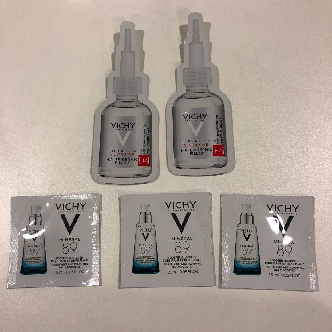Vichy sample 5件, 美容＆化妝品, 健康及美容 - 皮膚護理, 面部 - 面部護理 - Carousell