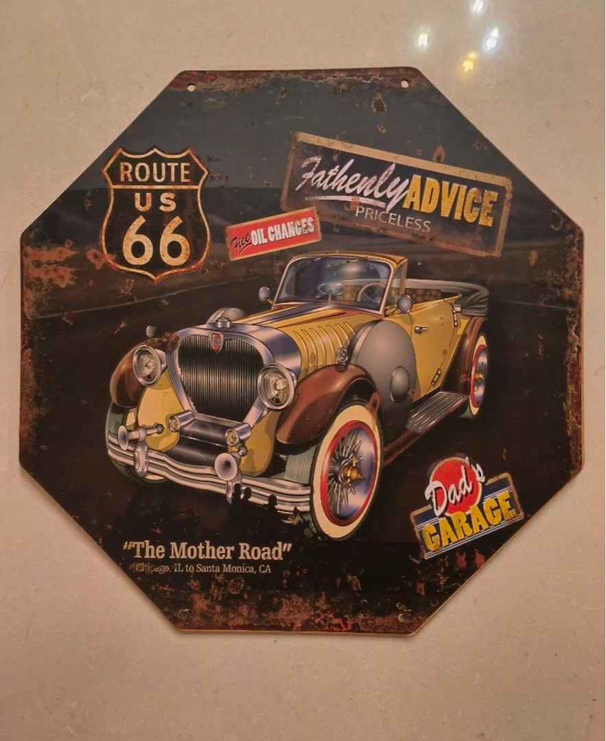 Vintage Car Signages, Furniture & Home Living, Home Decor, Other Home ...