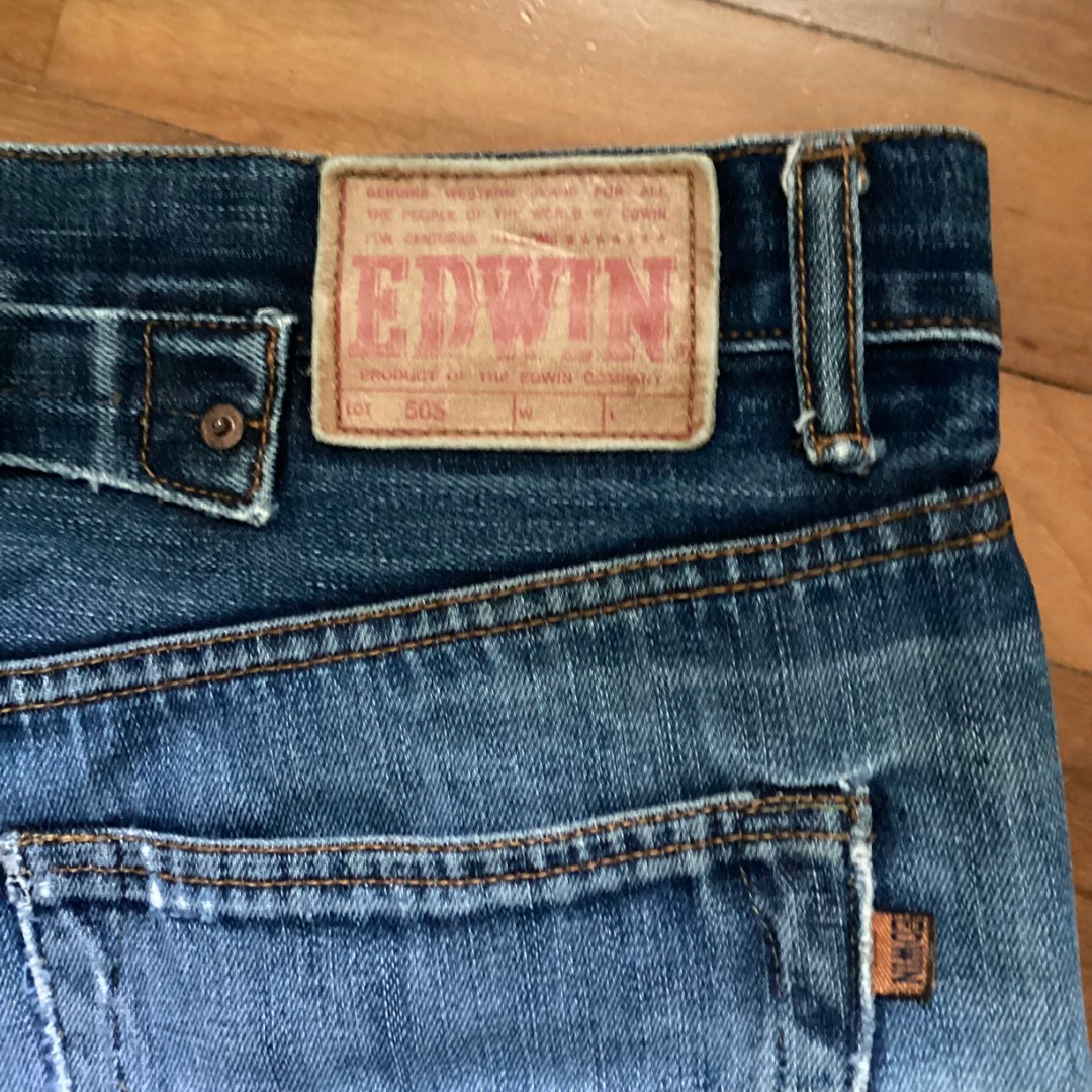 Vintage Edwin 505 Buckle Back Selvedge Jeans, Men's Fashion, Bottoms ...