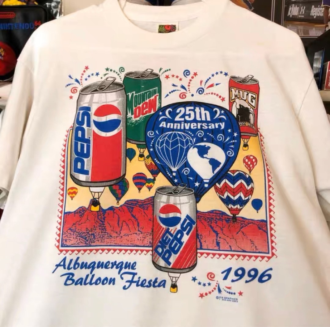 Vintage Pepsi Tee, Men's Fashion, Tops & Sets, Tshirts & Polo Shirts on ...